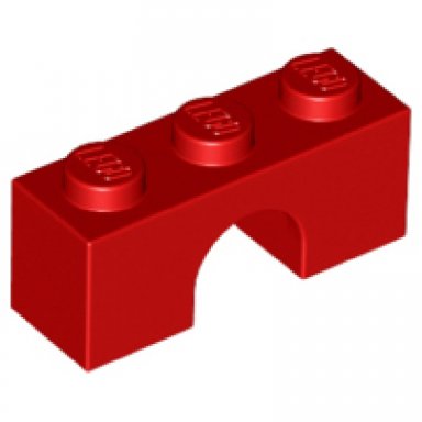 LEGO® 1x3x1 boog ROOD - Brick Planet